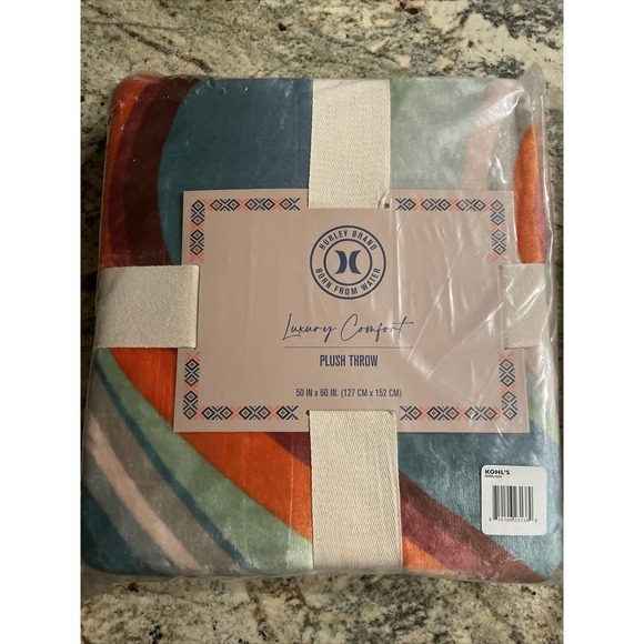 Hurley | Bedding | Hurley Plush Throw By Hurley 5 Inches X 60 Inches | Poshmark